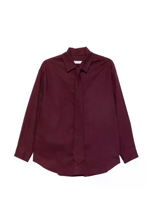 MANUEL RITZ Tie-detail Long-sleeve Shirt