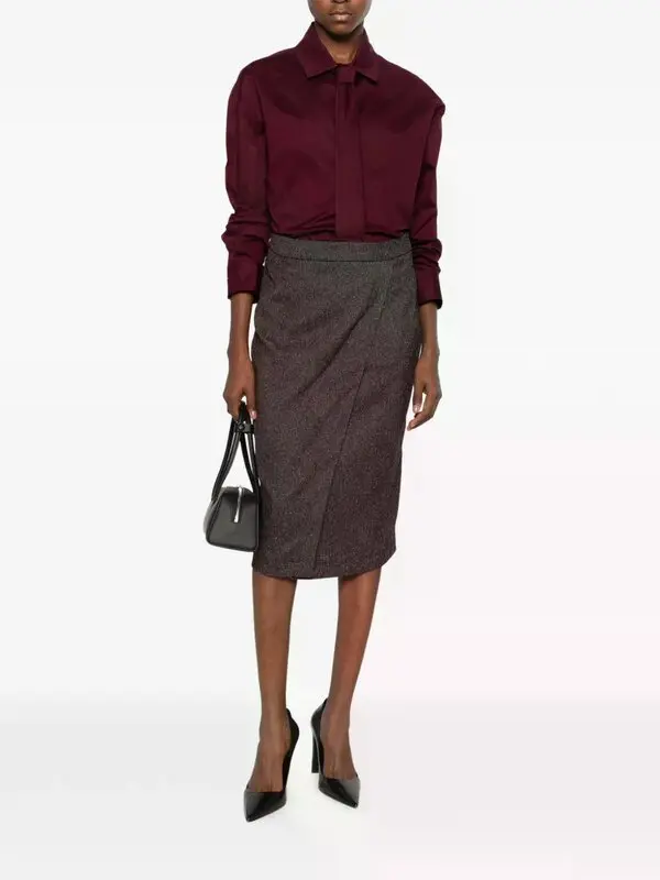 MANUEL RITZ Tie-detail Long-sleeve Shirt