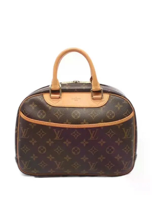 LOUIS VUITTON 2004 Trouville Monogram Handbag - Brown