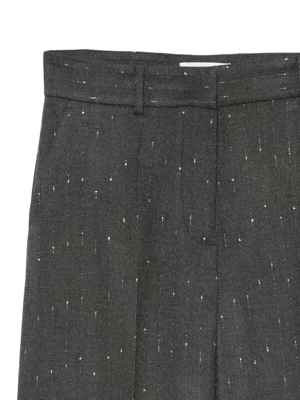 MANUEL RITZ Pinstripe Wide-leg Trousers
