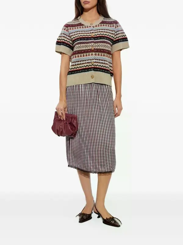 Munthe Fair Isle Short-sleeve Cardigan