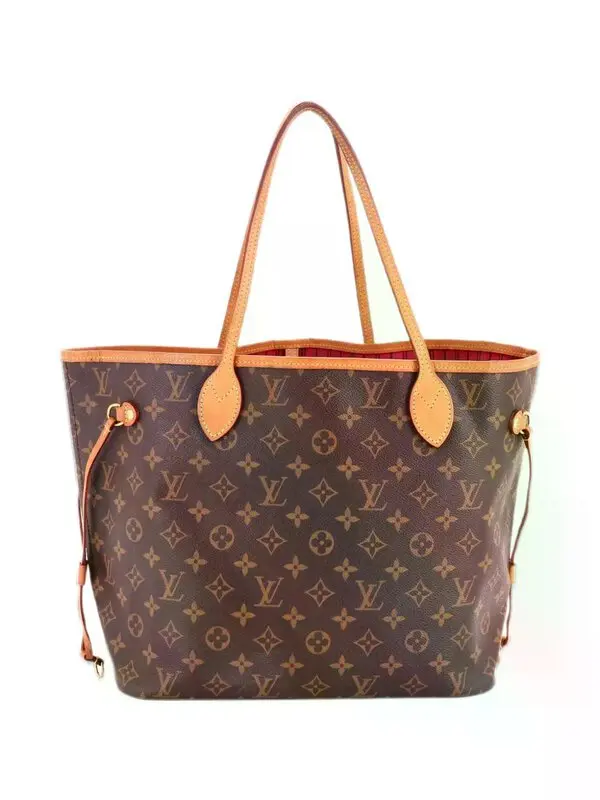 LOUIS VUITTON Neverfull Nm Monogram Canvas Mm Tote Bag - Brown