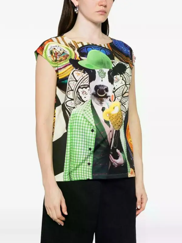 The Artistylist Graphic-print Sleeveless Top