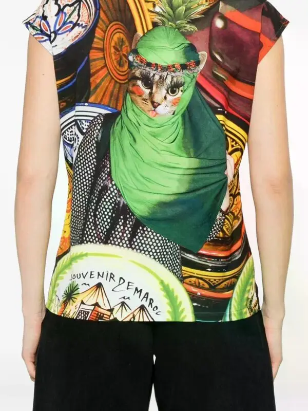 The Artistylist Graphic-print Sleeveless Top