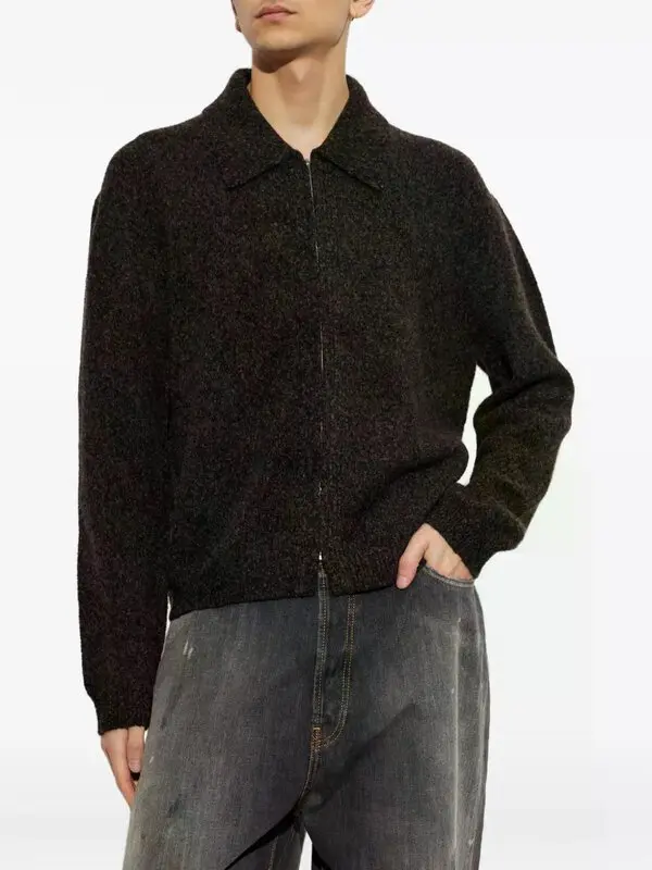 POST ARCHIVE FACTION Zip-up Collared Cardigan