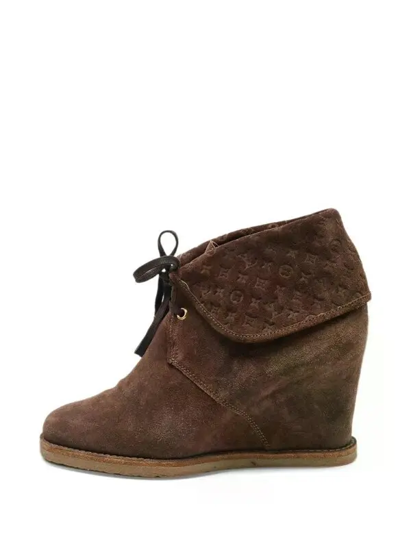 LOUIS VUITTON Fauvist Embossed Ankle Boots