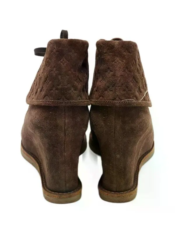LOUIS VUITTON Fauvist Embossed Ankle Boots