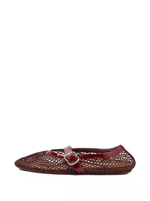 Alaïa Net Patent Leather Ballet Flats