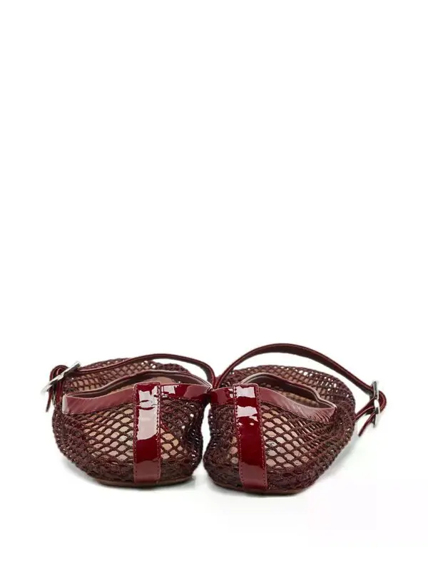 Alaïa Net Patent Leather Ballet Flats