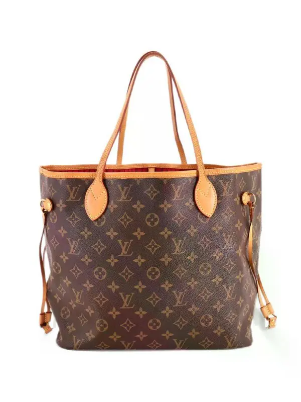 LOUIS VUITTON Neverfull Nm Monogram Canvas Mm Tote Bag - Brown