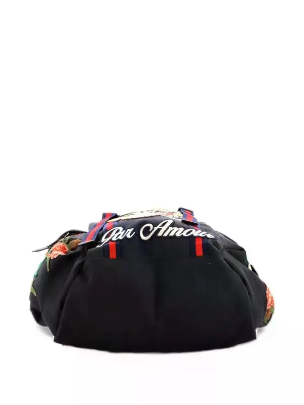 Gucci Techpack Embroidered Techno Canvas Backpack