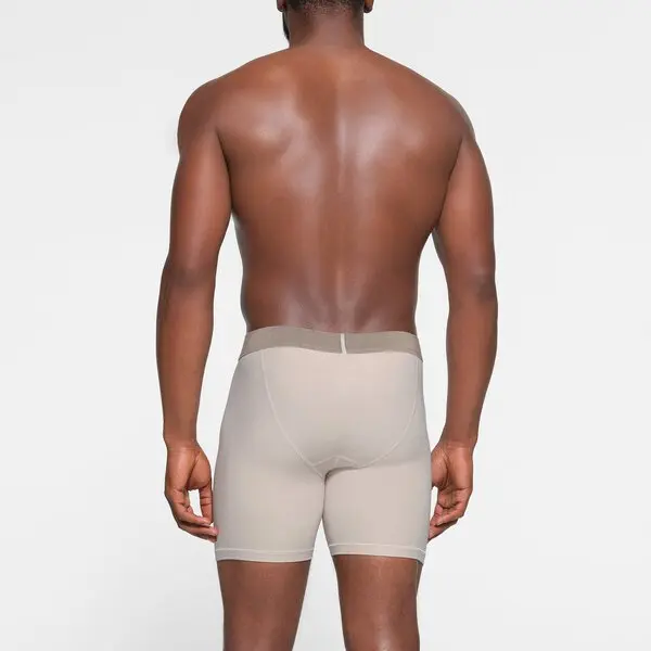 SKIMS 5" Boxer Brief 3 Pack | Grey | | Cotton - Stone Multi