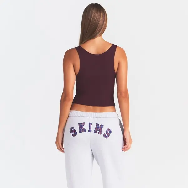 SKIMS Tank Top | Red | | Cotton Rib - Currant