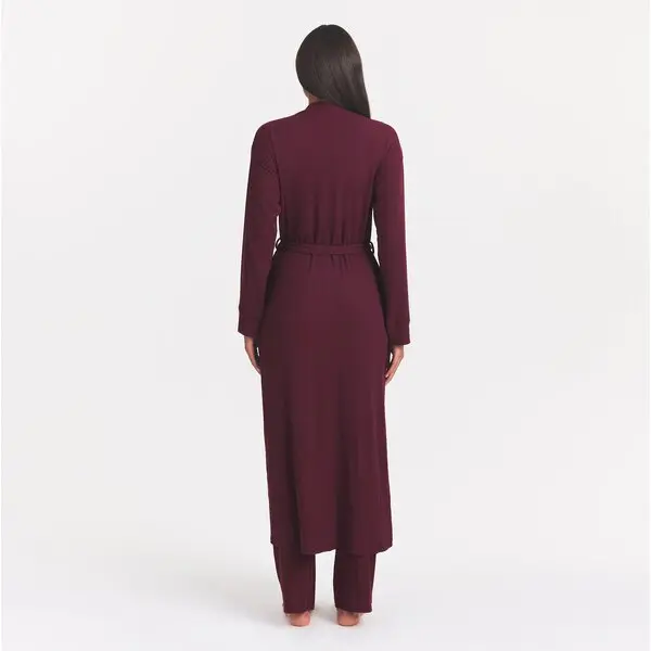 SKIMS Long Robe | Red | | Soft Lounge