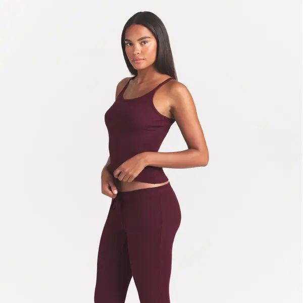 SKIMS Long Pajama Set | Red | | Soft Lounge