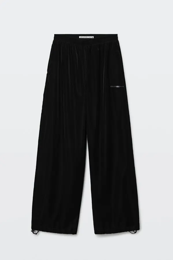 Alexander Wang Velvet Mid-rise Track Pant