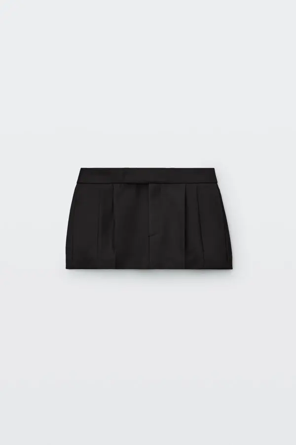 Alexander Wang Satin Stripe Mid-rise Tuxedo Skort
