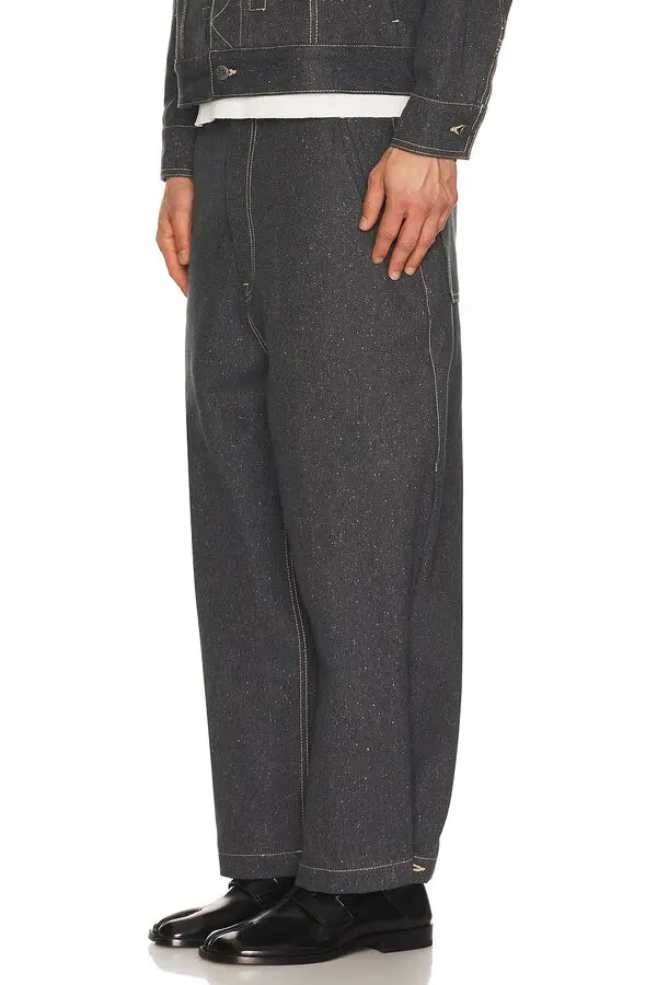 ART COMMUNITY Diptych Japanese Denim Straight Leg Pant In Blue