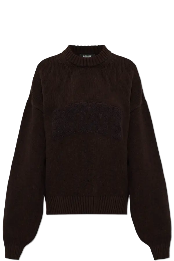 ROTATE BY BIRGER CHRISTENSEN Wool Sweater With Logo