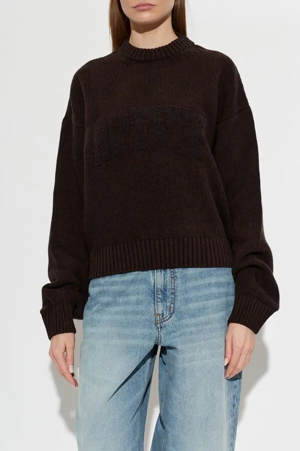 ROTATE BY BIRGER CHRISTENSEN Wool Sweater With Logo