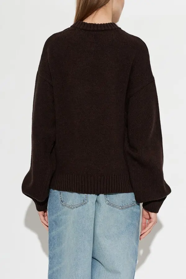 ROTATE BY BIRGER CHRISTENSEN Wool Sweater With Logo