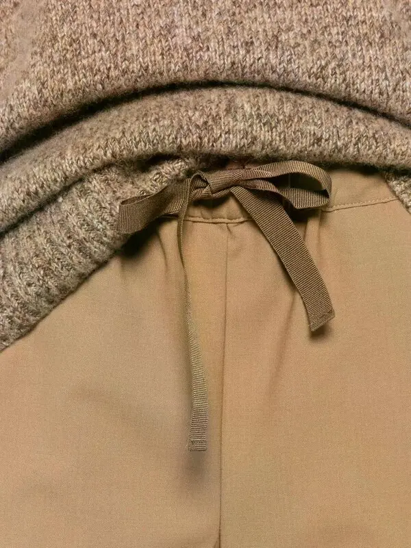 SEMICOUTURE Drawstring Straight-leg Trousers