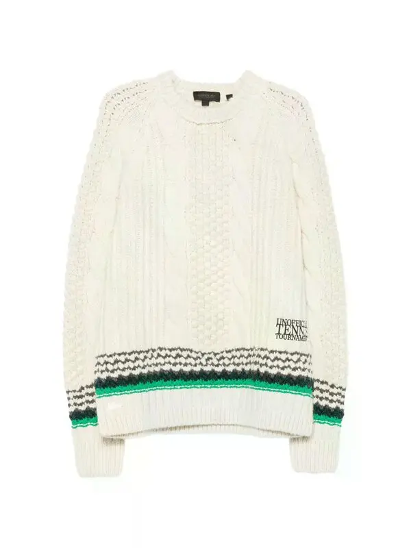 Lacoste Cable-knit Logo-embroidered Sweater