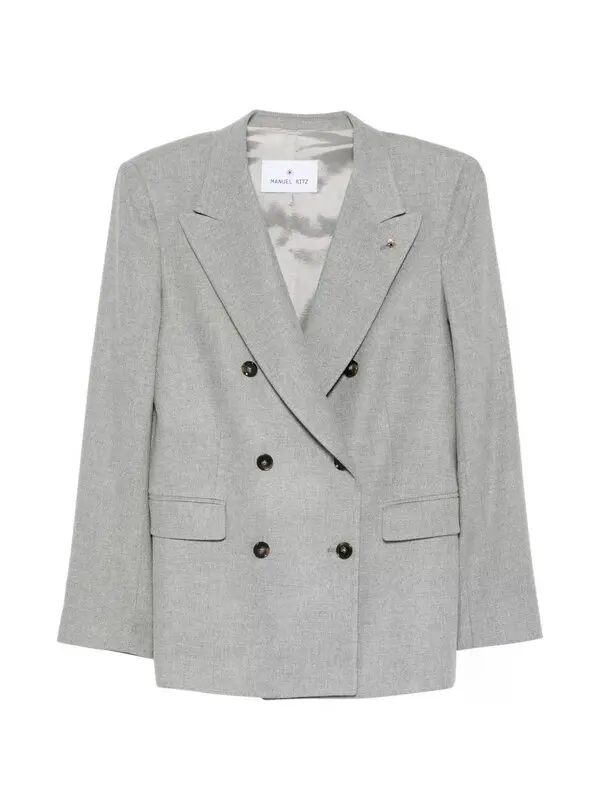 MANUEL RITZ Double-breasted Twill Blazer