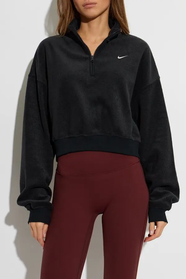 Nike Studio Fleece’ Cropped Sweatshirt