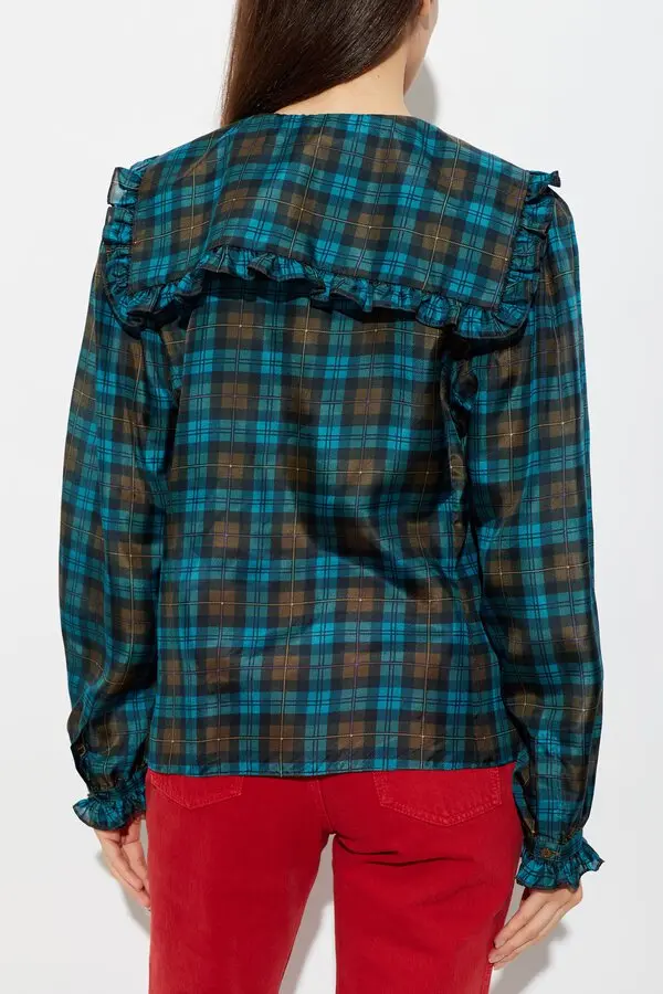 Chloé Tartan Silk Shirt