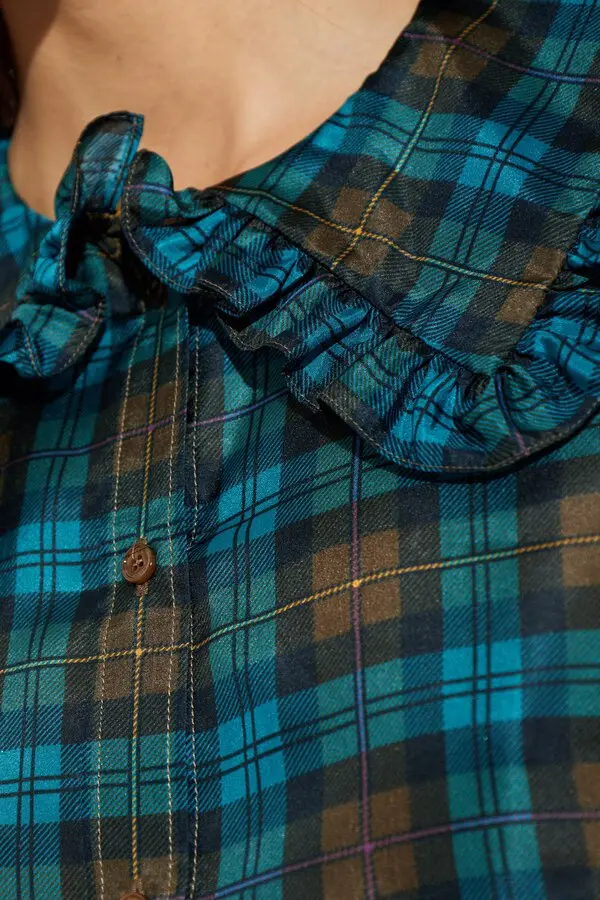 Chloé Tartan Silk Shirt
