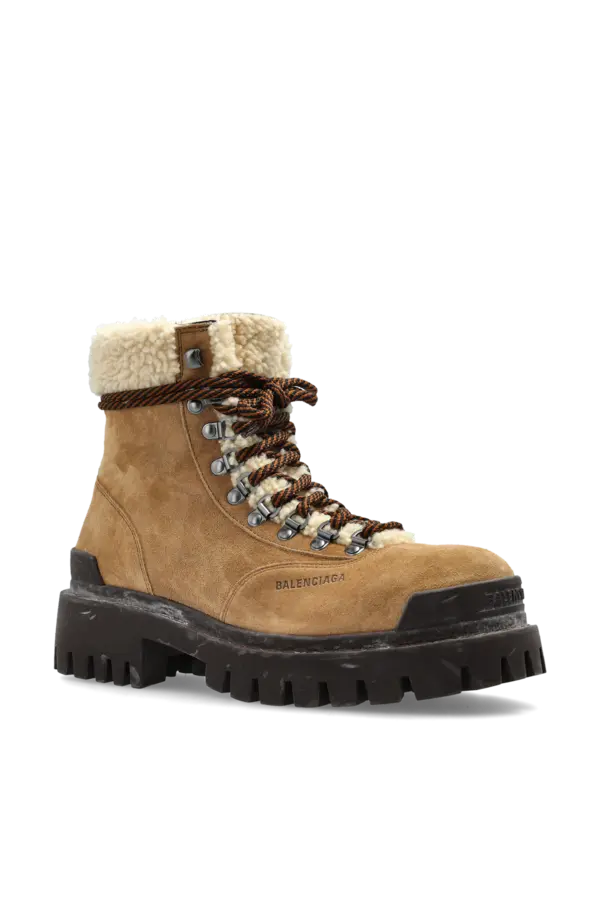 Balenciaga Vintage’-effect Suede Ankle Boots