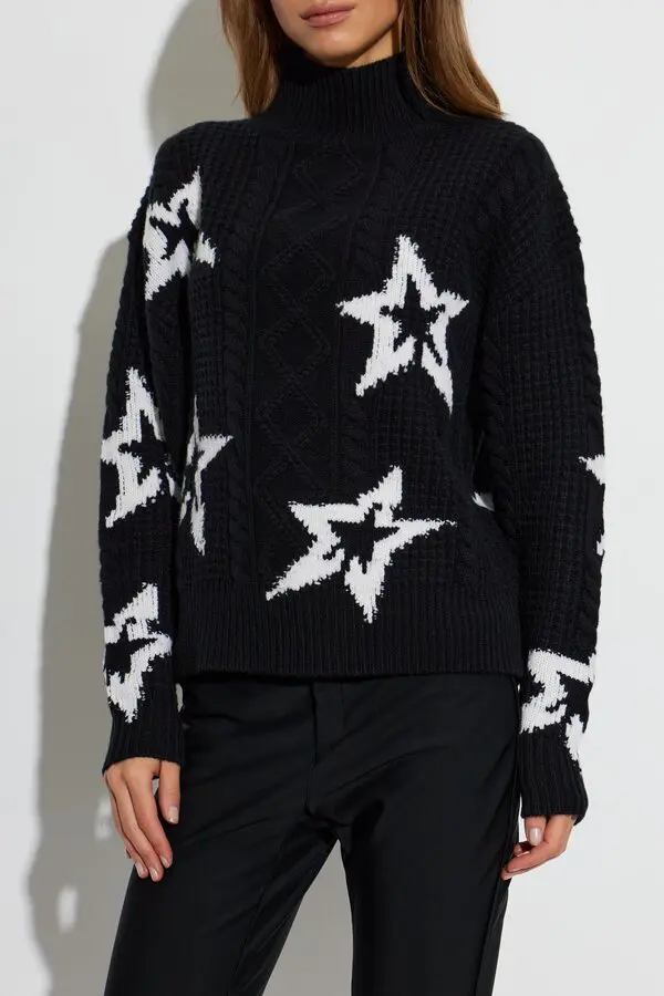 Perfect Moment Cable’ Turtleneck Sweater