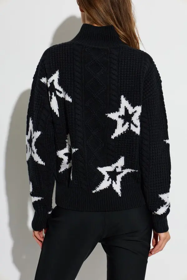 Perfect Moment Cable’ Turtleneck Sweater