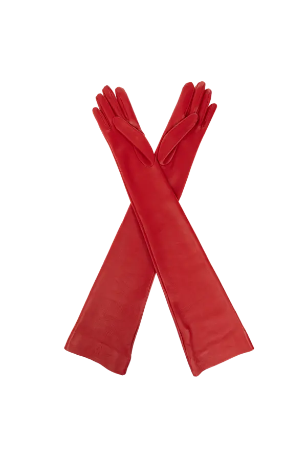 Balenciaga Long Leather Gloves