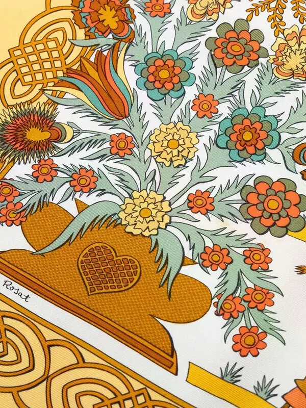 Hermès 1990-1997 Decoupages Silk Scarf 90 Scarves