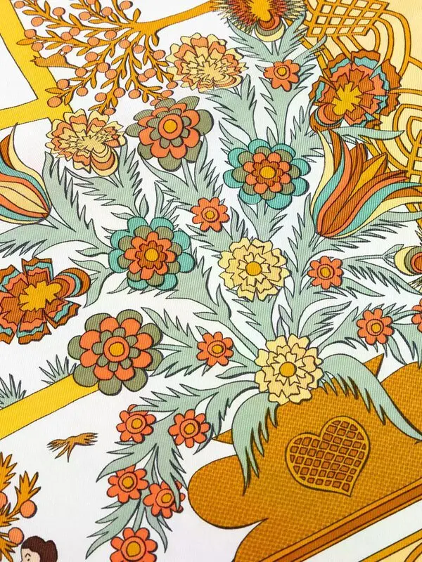 Hermès 1990-1997 Decoupages Silk Scarf 90 Scarves