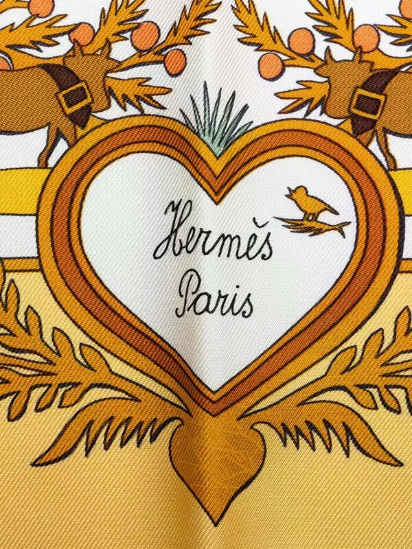 Hermès 1990-1997 Decoupages Silk Scarf 90 Scarves