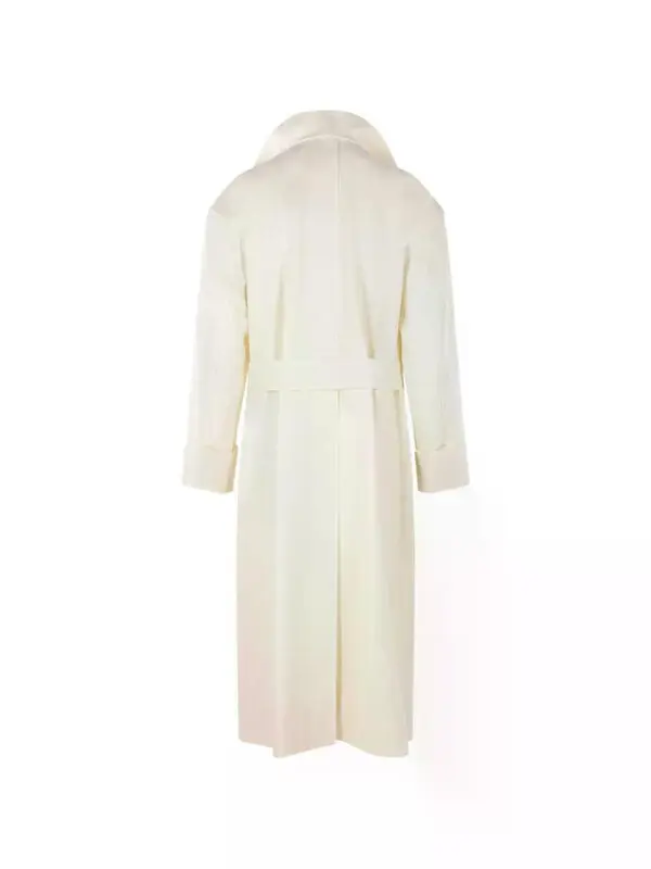 Issey Miyake Shell Belted Zip-up Coat