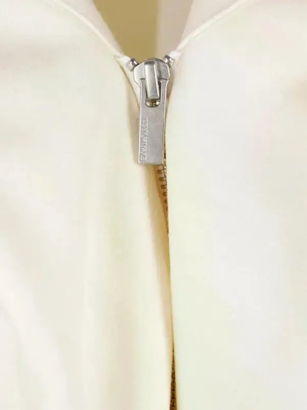Issey Miyake Shell Belted Zip-up Coat