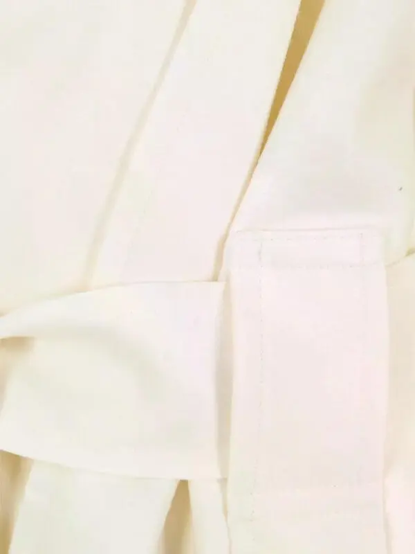 Issey Miyake Shell Belted Zip-up Coat