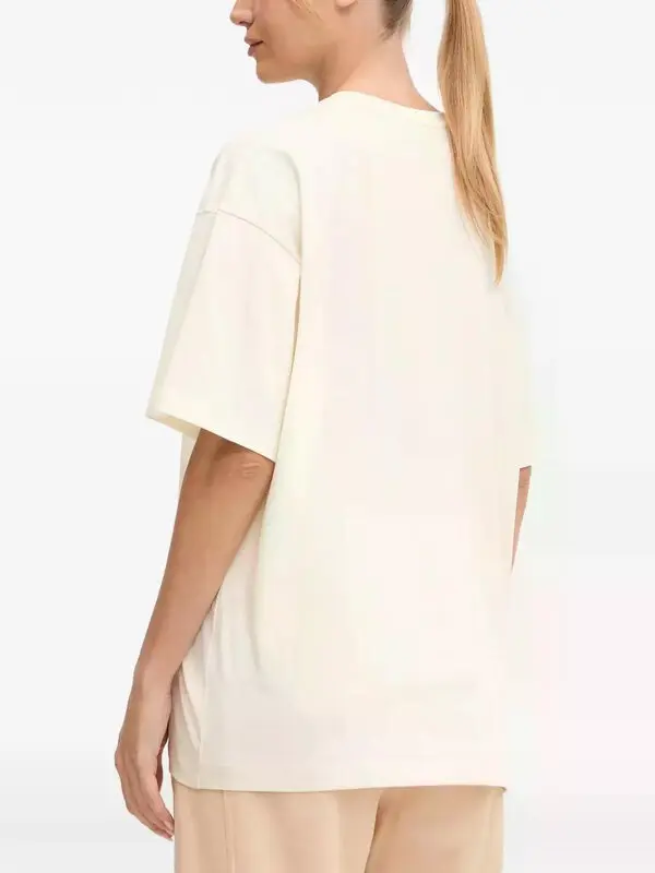 CASALL Logo-print Drop-shoulder T-shirt