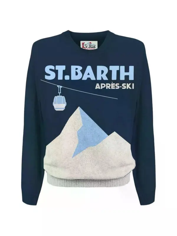 MC2 SAINT BARTH Après-ski Intarsia-knit Sweater - Blue