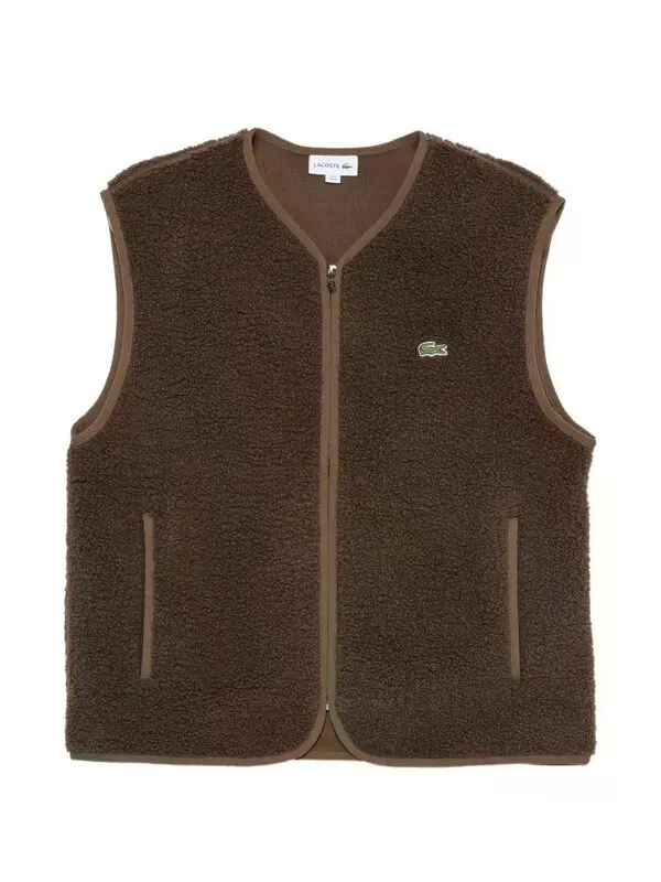 Lacoste Fleece-texture Gilet