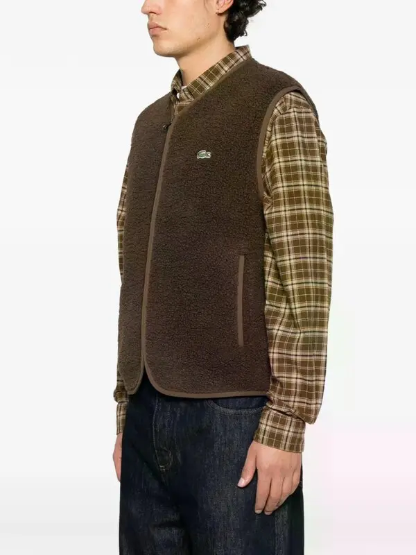 Lacoste Fleece-texture Gilet