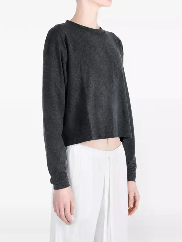 American Vintage Ypawood Cropped Long-sleeve T-shirt