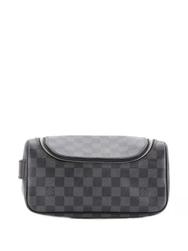 LOUIS VUITTON Dopp Kit Toiletry Damier Graphite Pouch