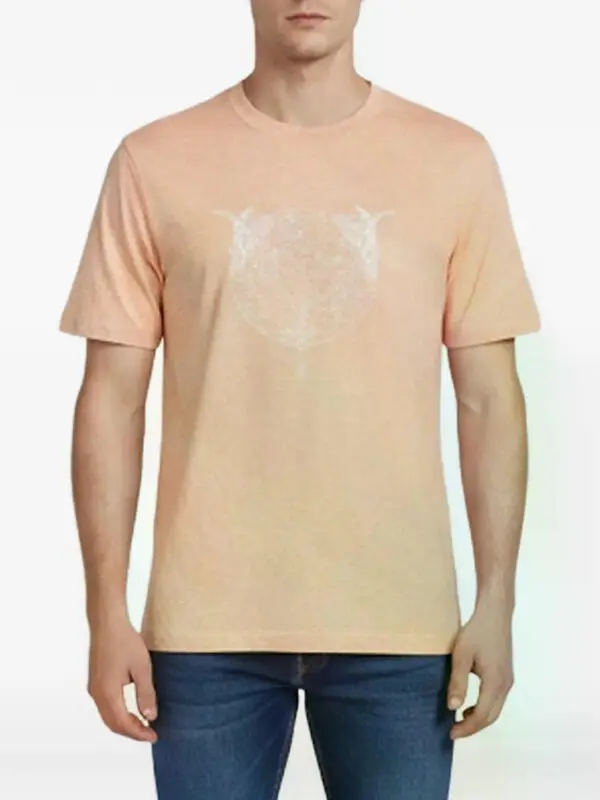 Brunello Cucinelli Printed Jersey T-shirt - Orange