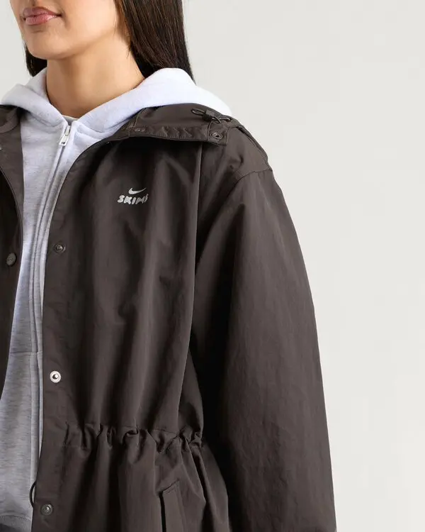 Nike Skims Crunchy Nylon Hooded Parka Jacket