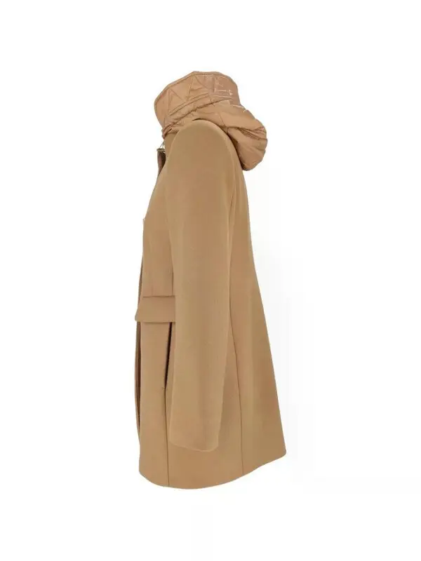 FAY Toggle-fastening Hooded Coat - Brown